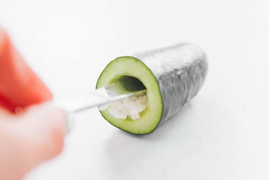 The Original Stuffed Cucumber Sushi Rolls | Live Eat Learn