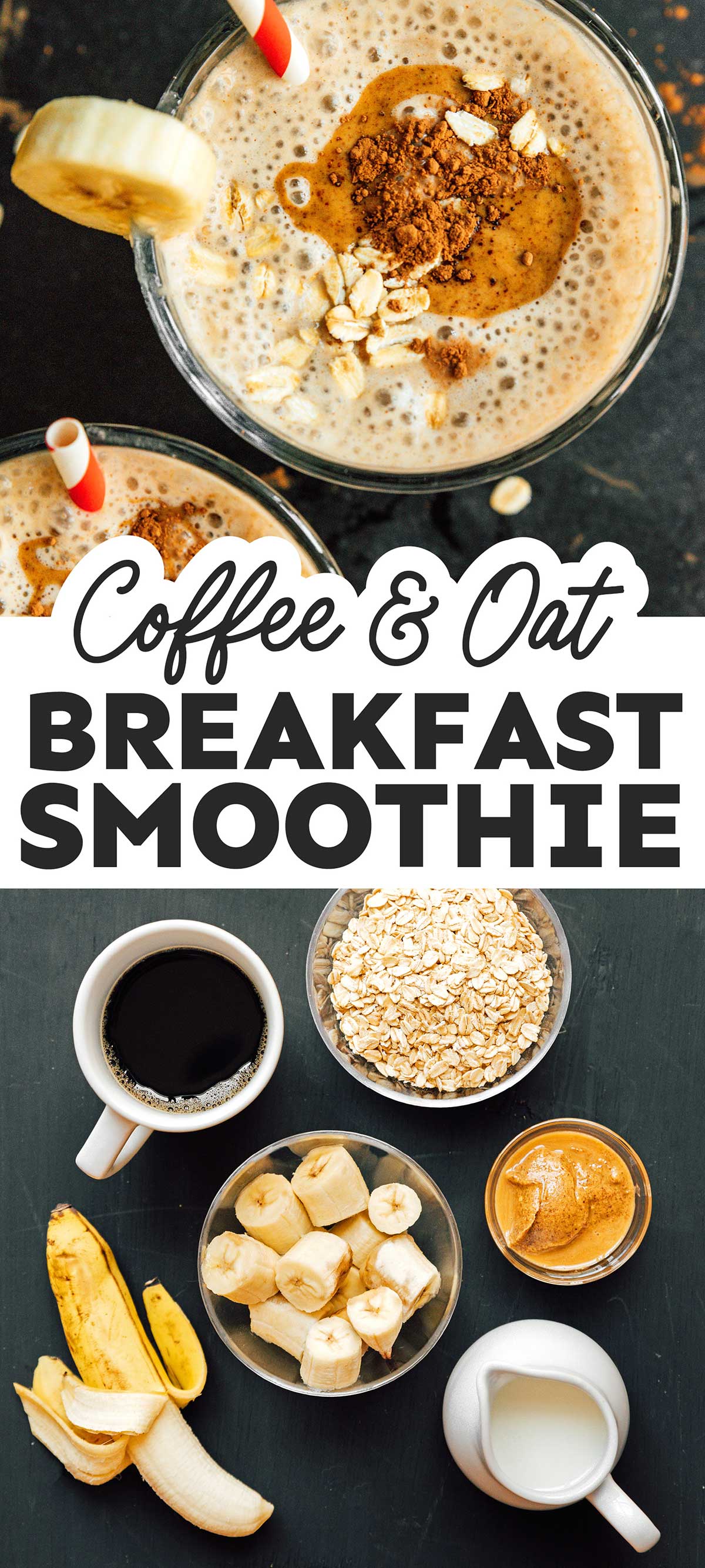 Wake Me Up Coffee Smoothie (With Oats & Banana!) | Live Eat Learn