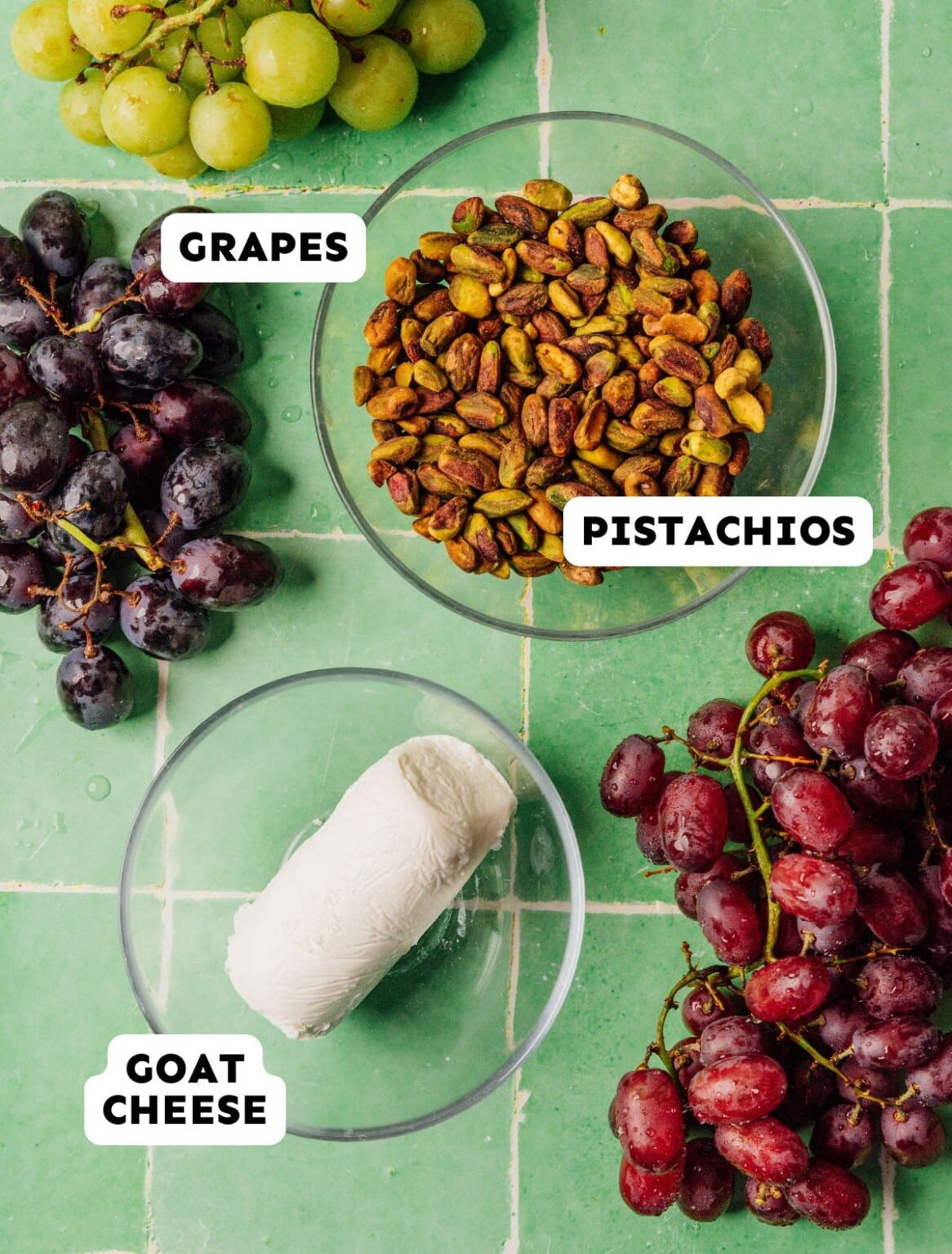 Goat Cheese Covered Grapes with Crunchy Pistachios | Live Eat Learn