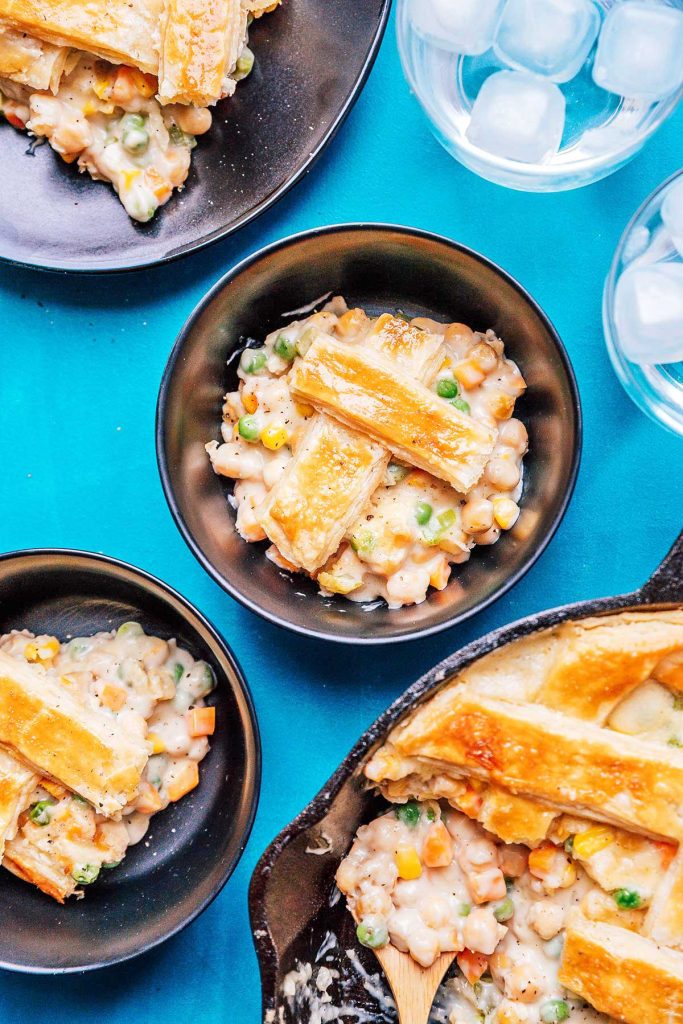 Easy Vegetarian Chickpea Pot Pie | Live Eat Learn