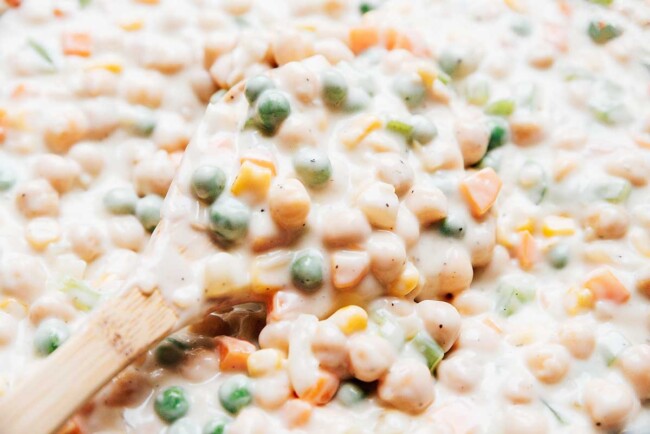 Easy Vegetarian Chickpea Pot Pie | Live Eat Learn