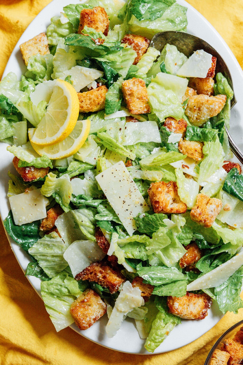 Vegetarian Caesar Salad (No Anchovies!) | Live Eat Learn