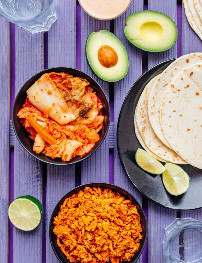 Kimchi Tempeh Tacos (Ready In 20 Minutes) | Live Eat Learn