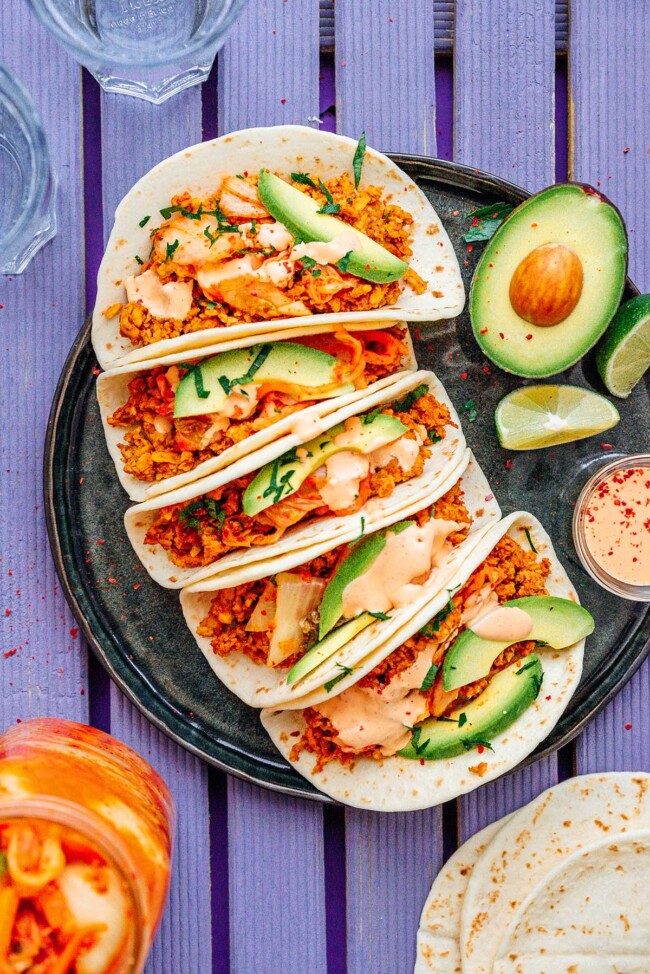 Kimchi Tempeh Tacos (Ready In 20 Minutes) | Live Eat Learn