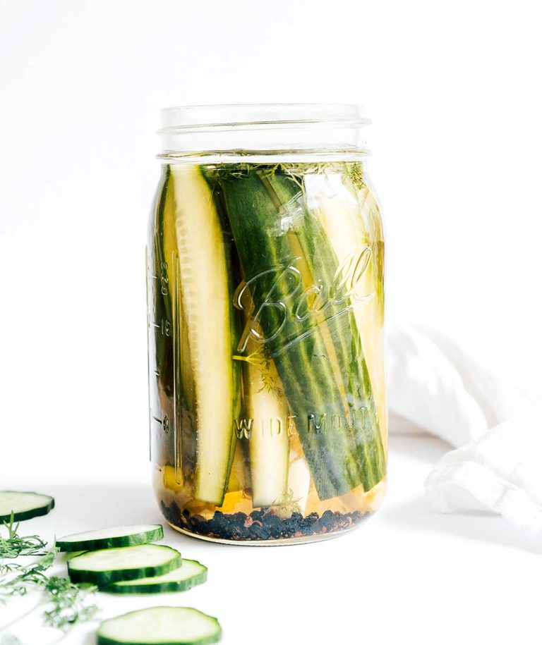 Refrigerator Pickles (No Cook!) | Live Eat Learn