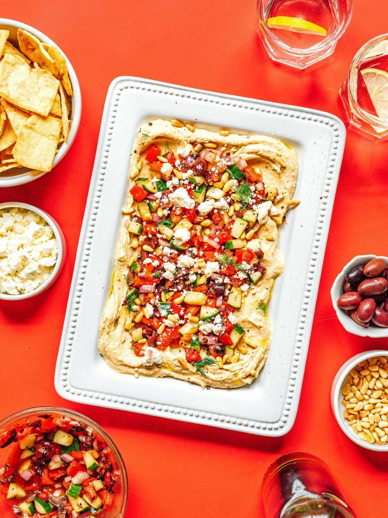 Mediterranean Layered Hummus Dip | Live Eat Learn