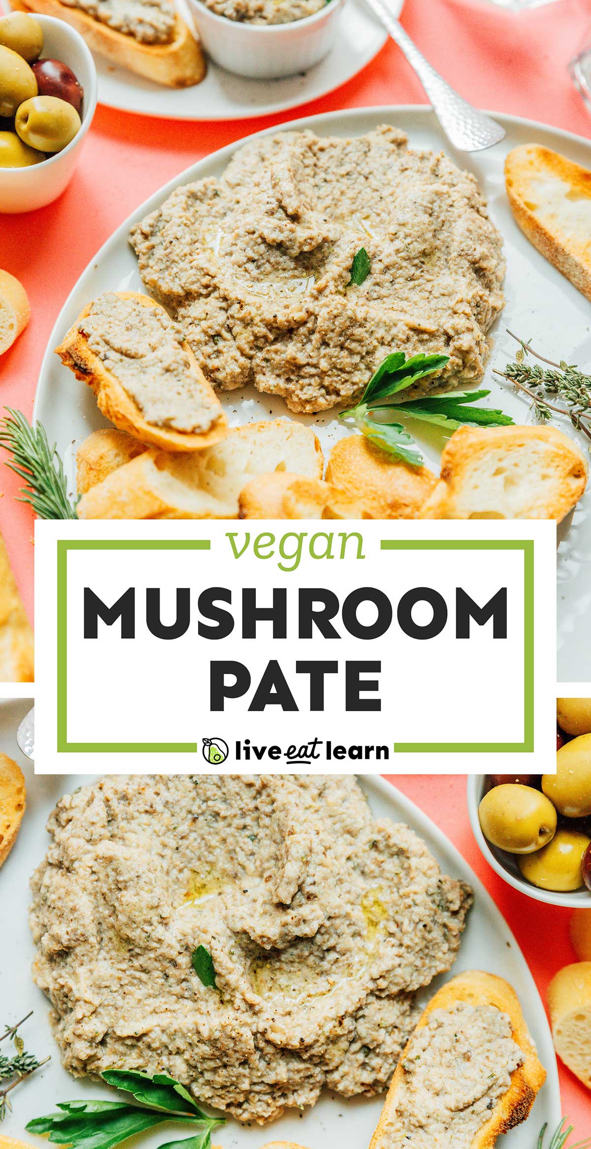 Seriously Delicious Mushroom Pâté | Live Eat Learn