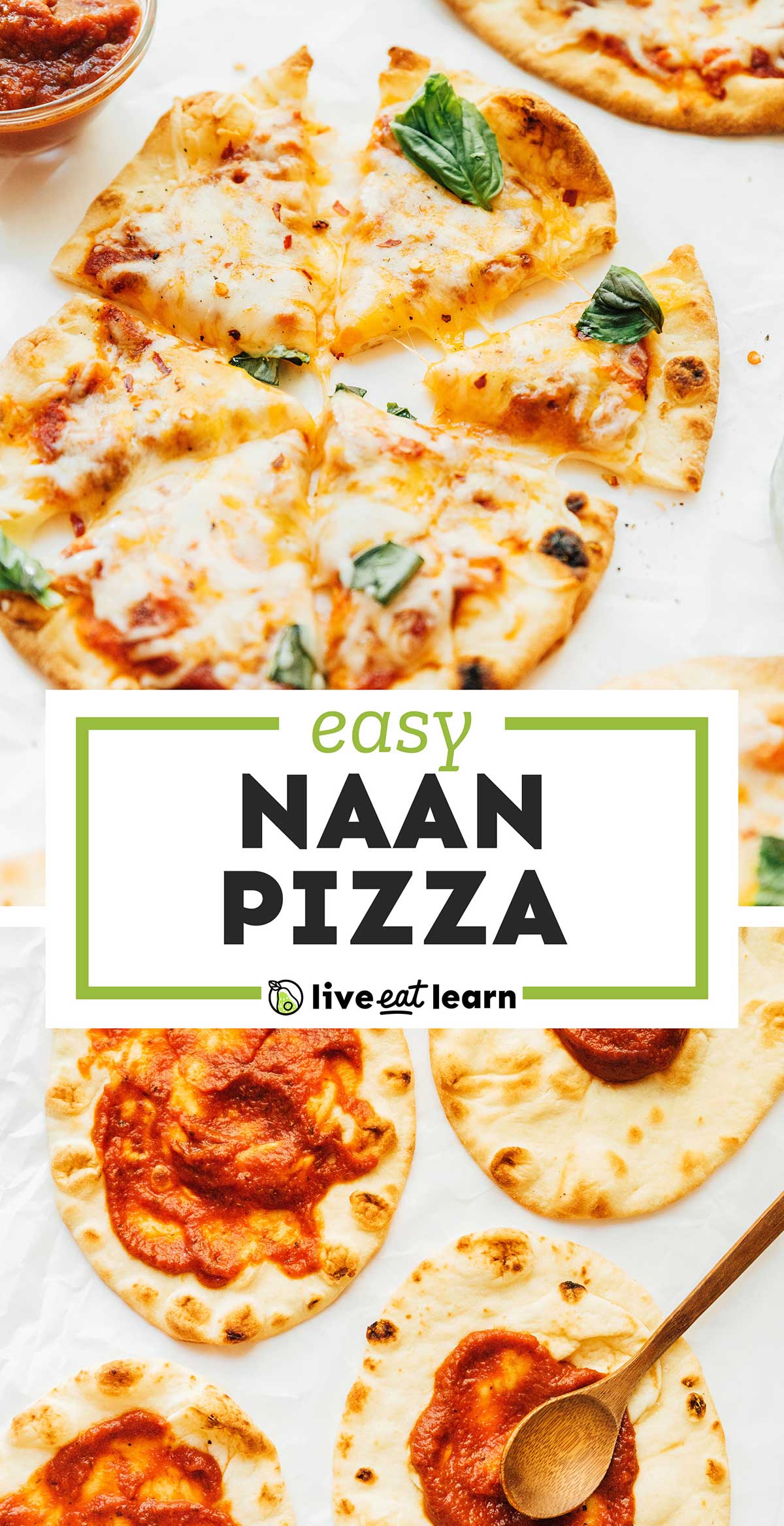 Easy Naan Pizza (Crispy Bottom!) | Live Eat Learn