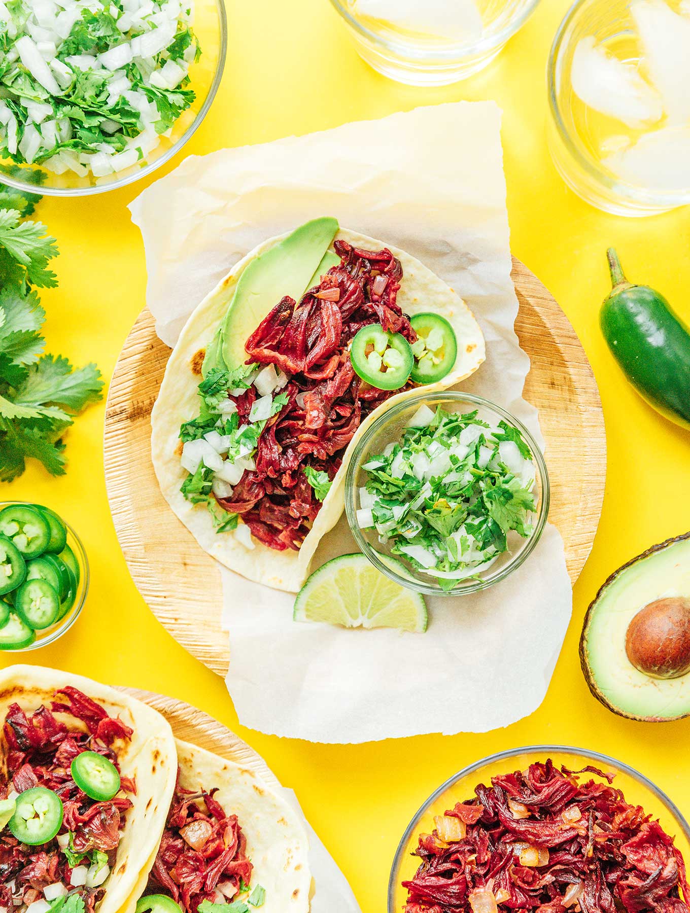 Hibiscus Tacos (Vegan Tacos de Jamaica) | Live Eat Learn
