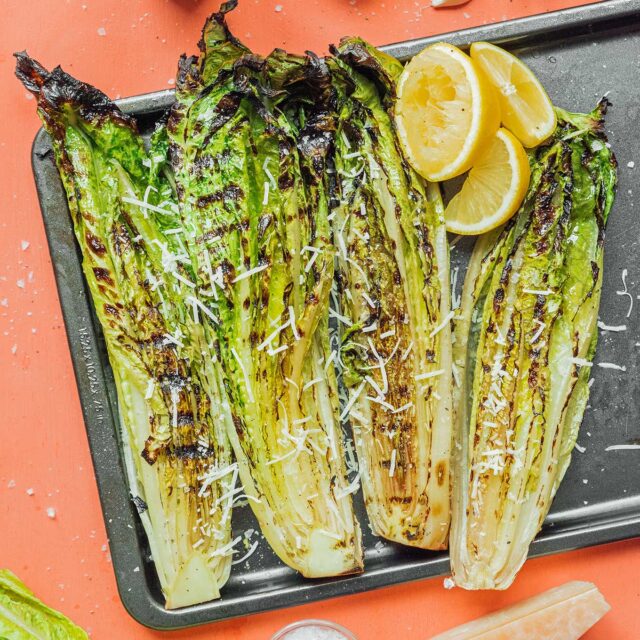 Grilled Romaine With Lemony Vinaigrette | Live Eat Learn
