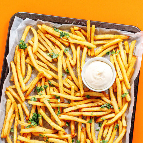 Easy Truffle Fries (Oven or Air Fryer) | Live Eat Learn