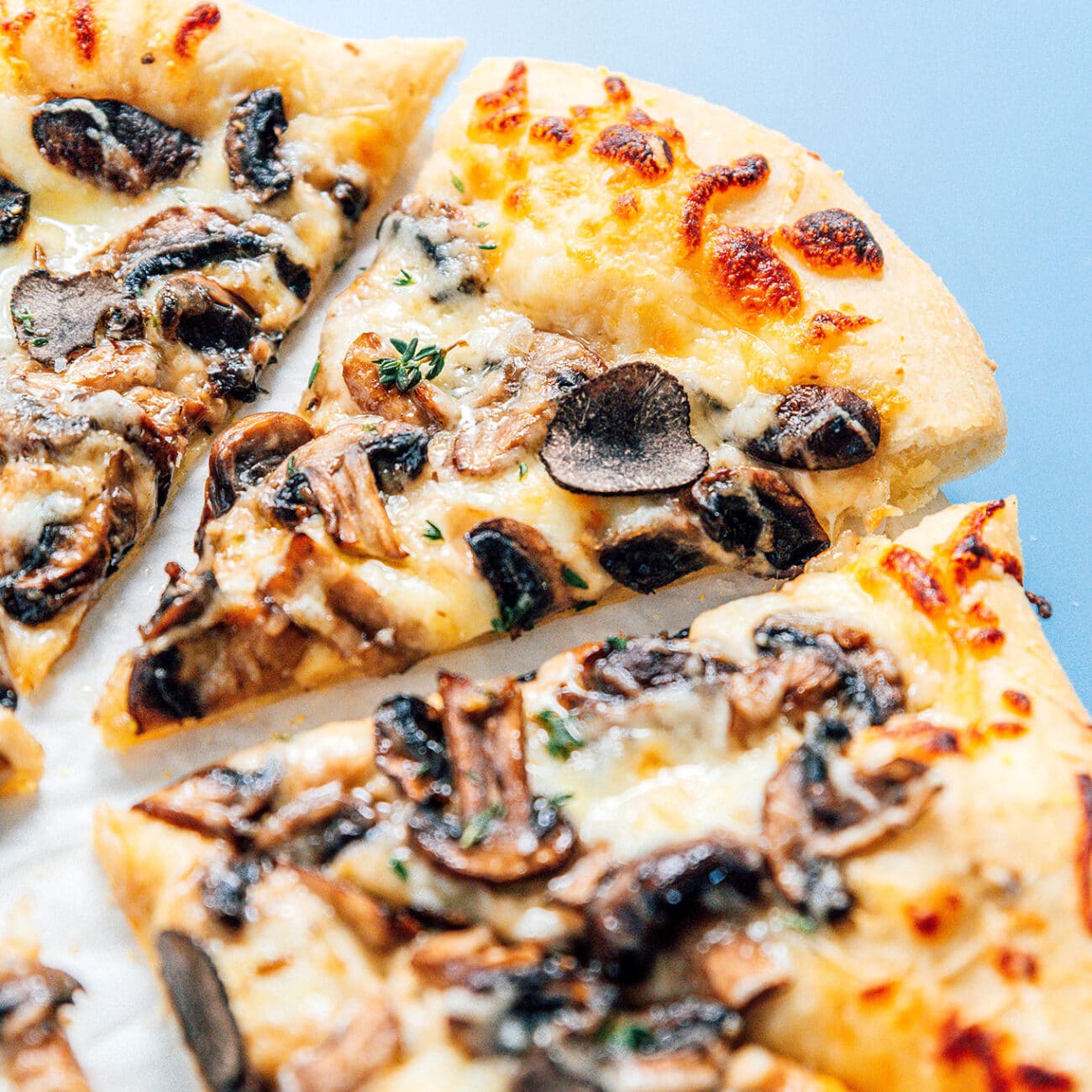 Mushroom Truffle Pizza (Easy + Healthy!) | Live Eat Learn