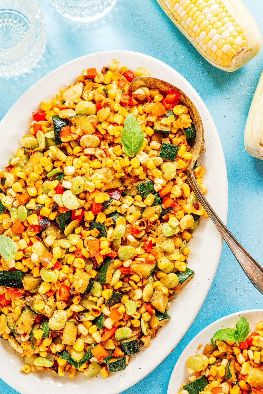 Easy Corn Succotash Recipe | Live Eat Learn