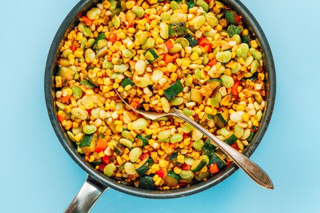 Easy Corn Succotash Recipe | Live Eat Learn