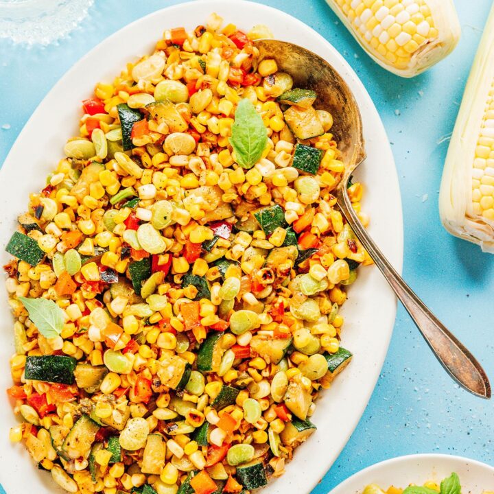 Easy Corn Succotash Recipe | Live Eat Learn