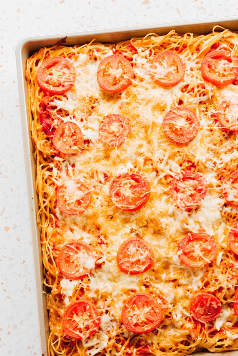How To Make Spaghetti Pizza (Perfect For Leftover Spaghetti!)
