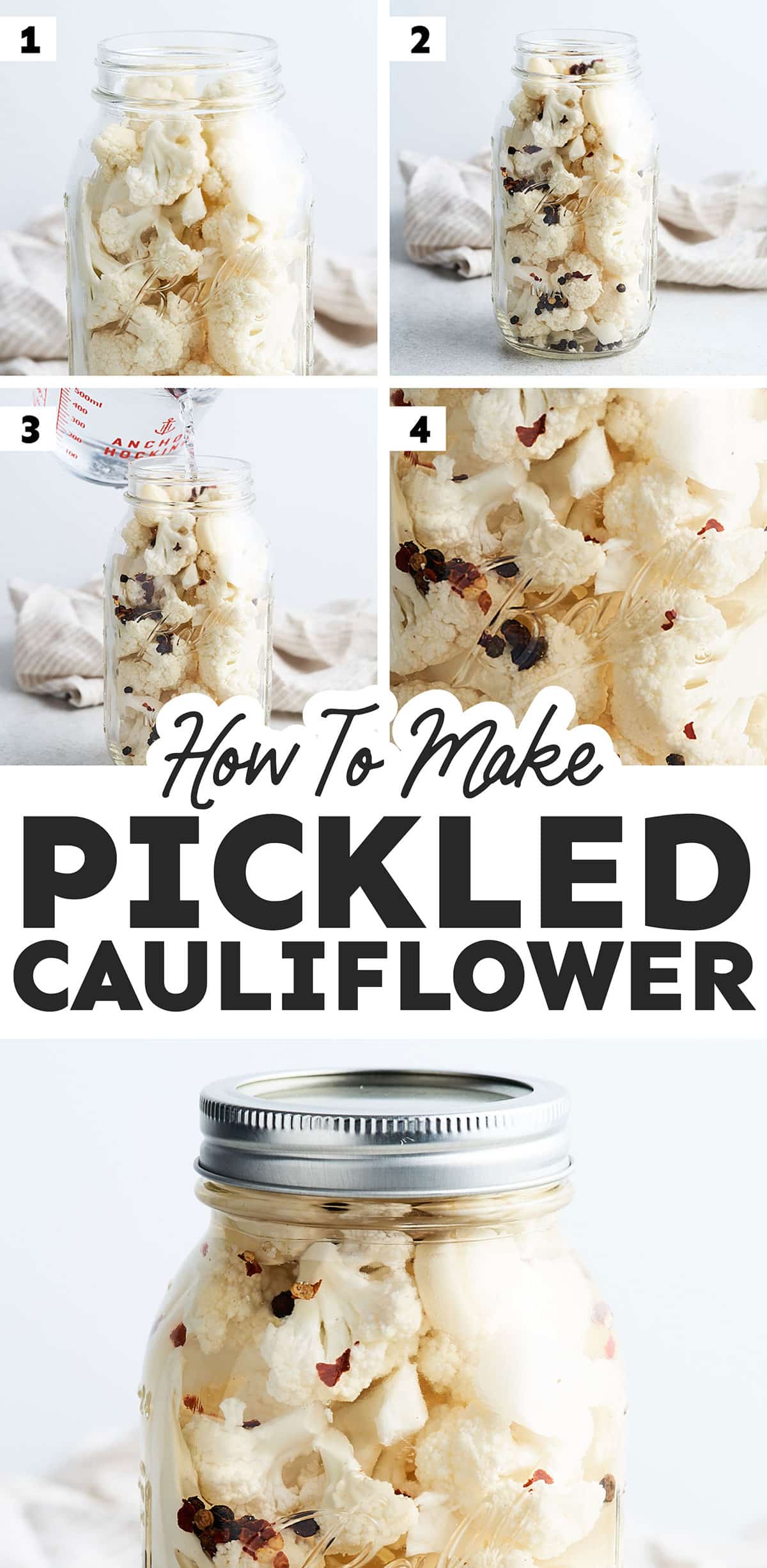 How To Make Pickled Cauliflower | Live Eat Learn