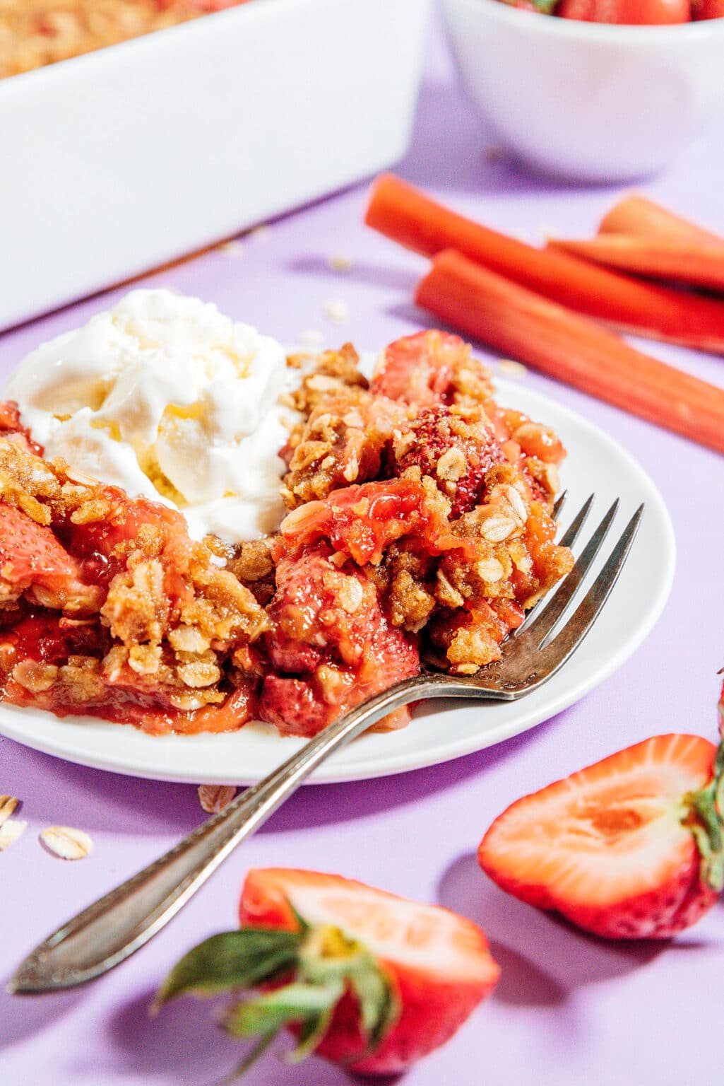 Alaska-Style Strawberry Rhubarb Crisp Recipe | Live Eat Learn