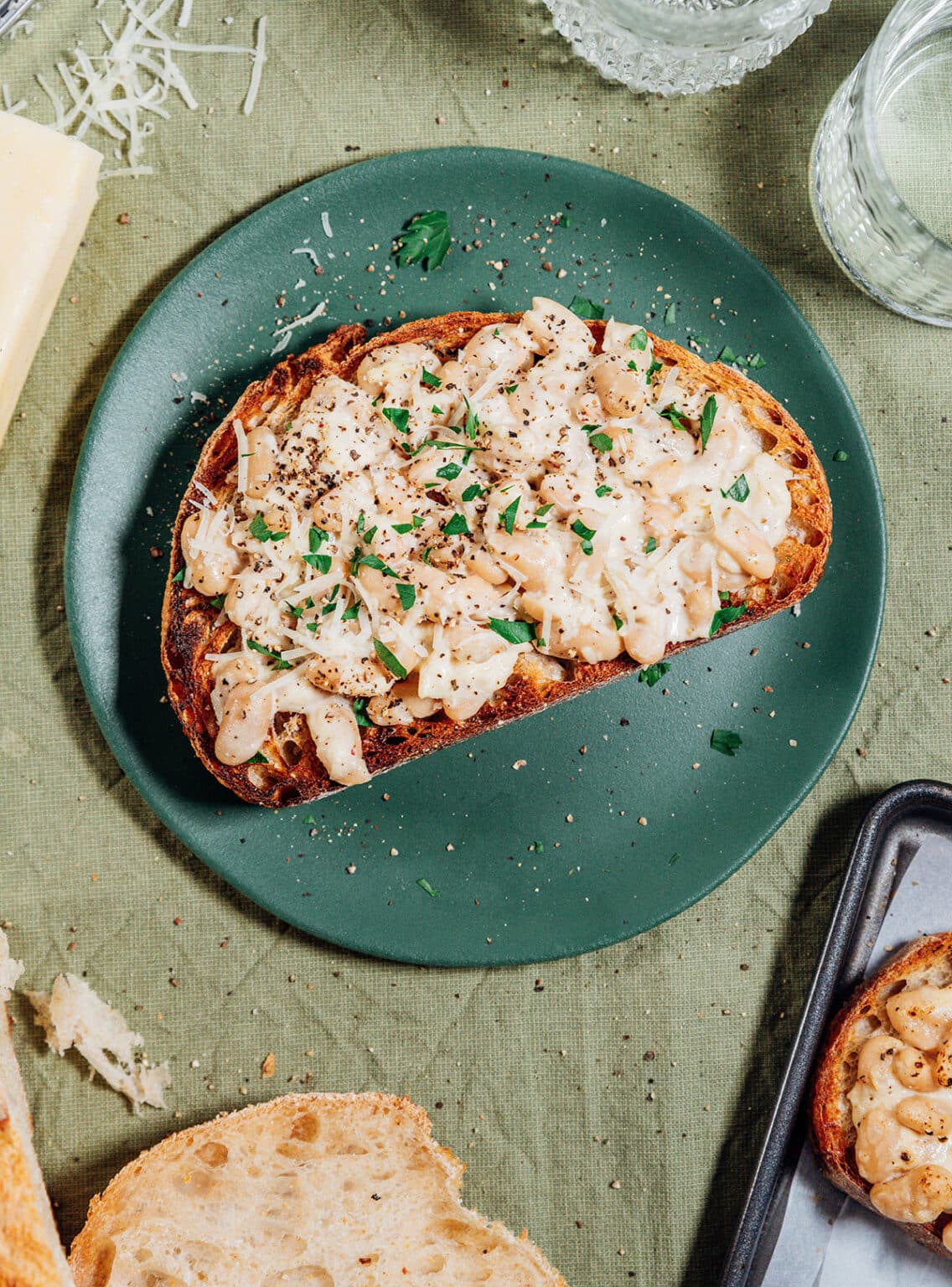 Creamy Caesar Beans On Toast | Live Eat Learn