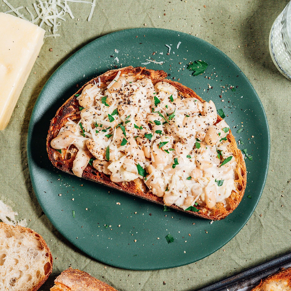 Creamy Caesar Beans On Toast | Live Eat Learn