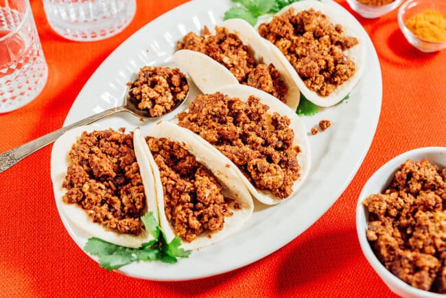 High Protein Vegan Chorizo Recipe | Live Eat Learn