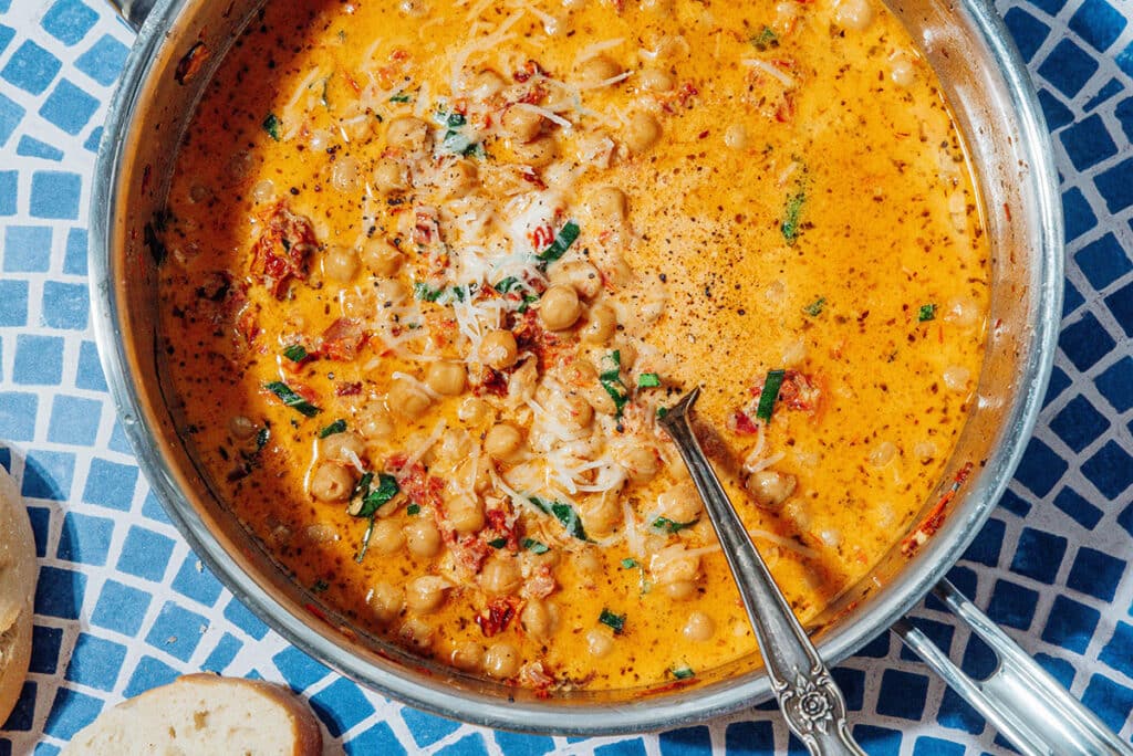 Marry Me Chickpeas (With Creamy Tuscan Sauce) | Live Eat Learn
