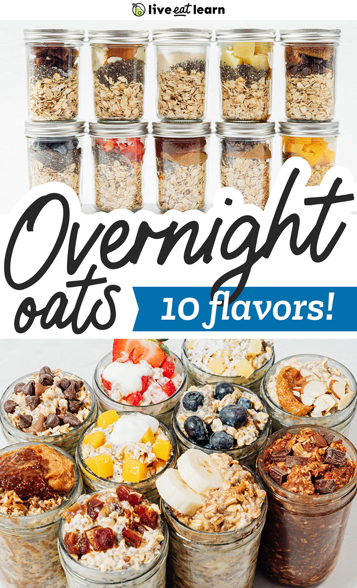 Easy Blueberry Overnight Oats Recipe | Live Eat Learn