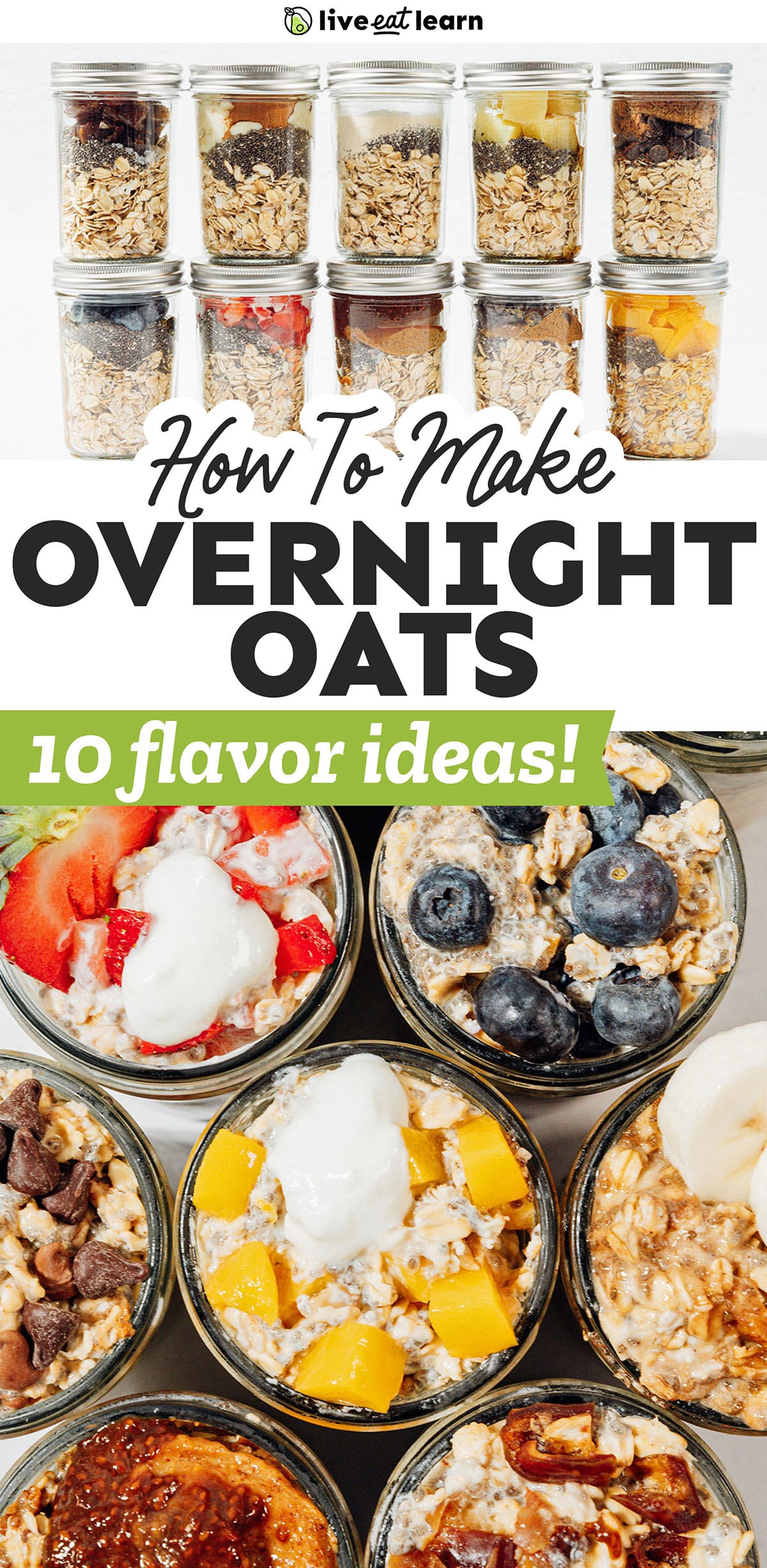 High Protein Overnight Oats (29 Grams Protein Per Serving!) | Live Eat ...