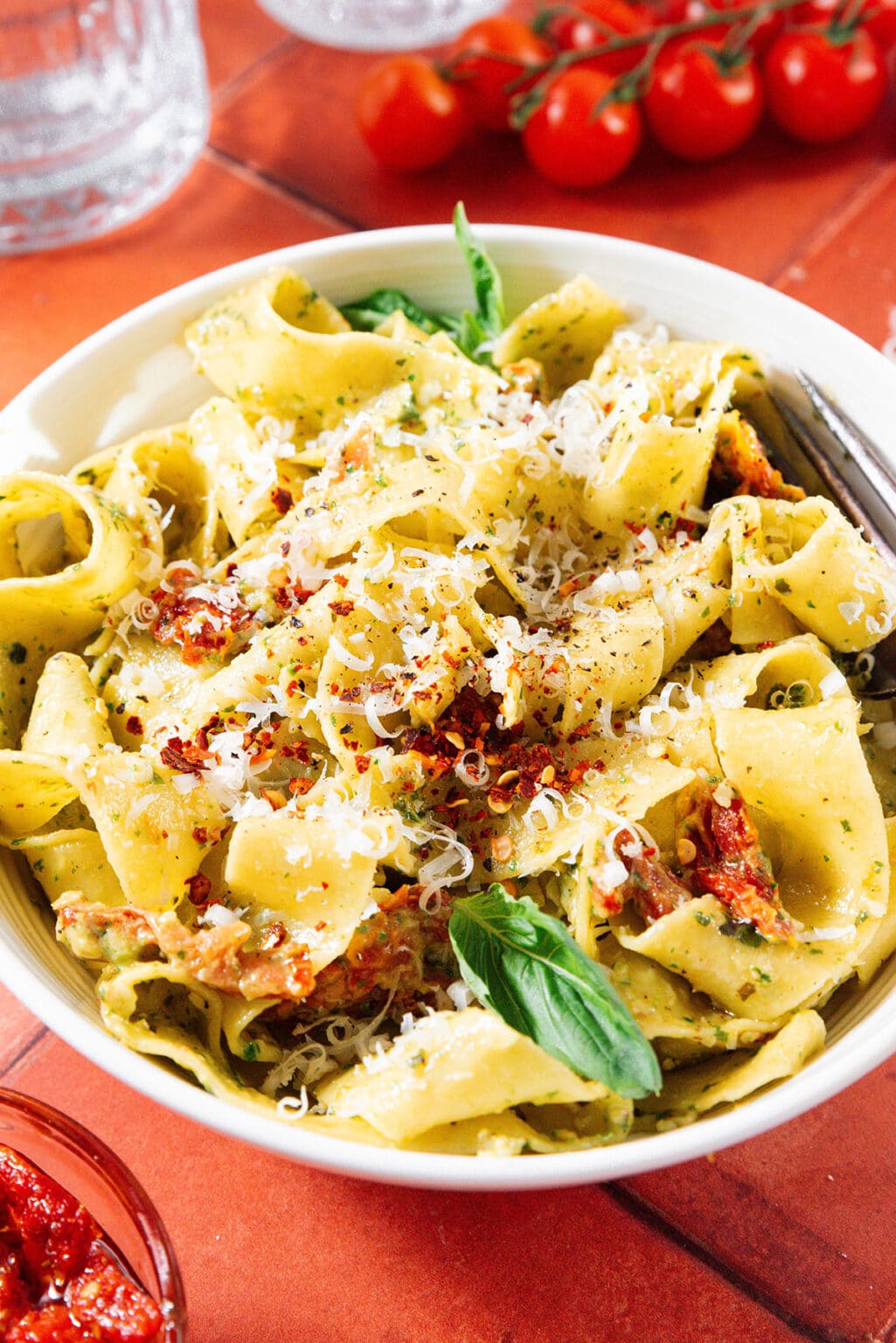 Marry Me Pesto Pasta (In A Creamy Tuscan Sauce) | Live Eat Learn