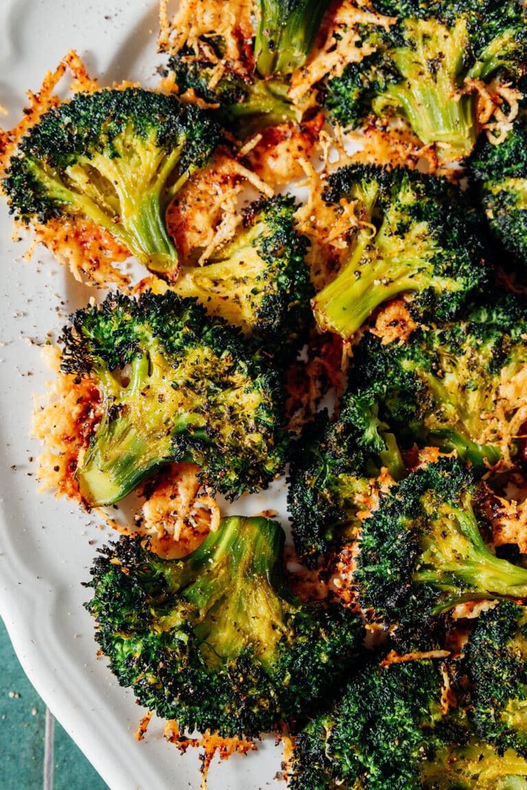 3-Ingredient Smashed Broccoli With Parmesan | Live Eat Learn