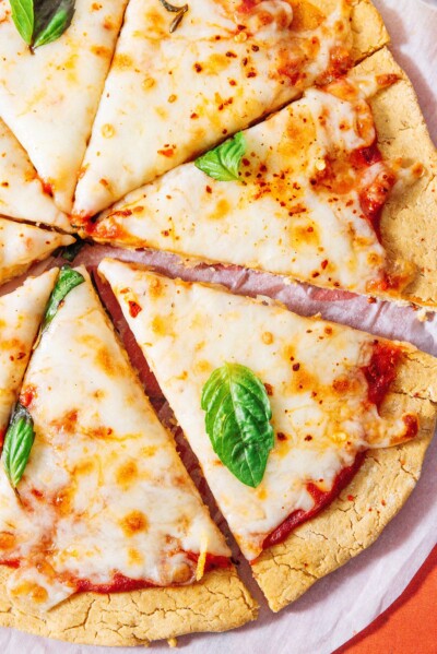 5-Ingredient Chickpea Pizza Crust | Live Eat Learn