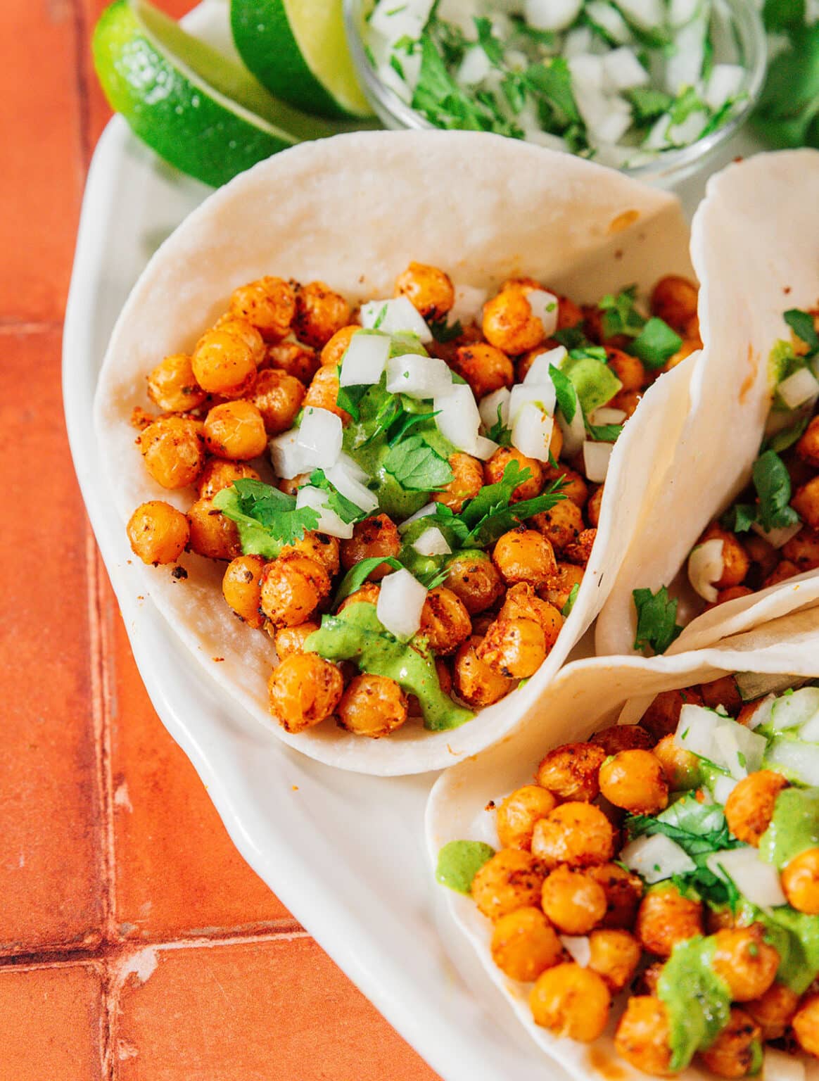 15-Minute Chickpea Tacos (Stovetop or Air Fryer) | Live Eat Learn