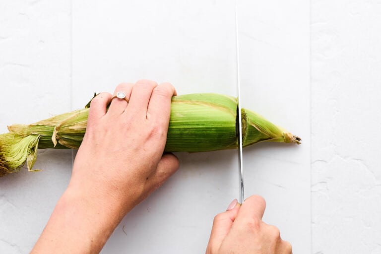 How To Shuck And Cut Corn (Without A Mess!) | Live Eat Learn