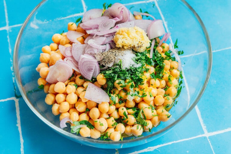 Marinated Chickpeas With Whipped Feta | Live Eat Learn