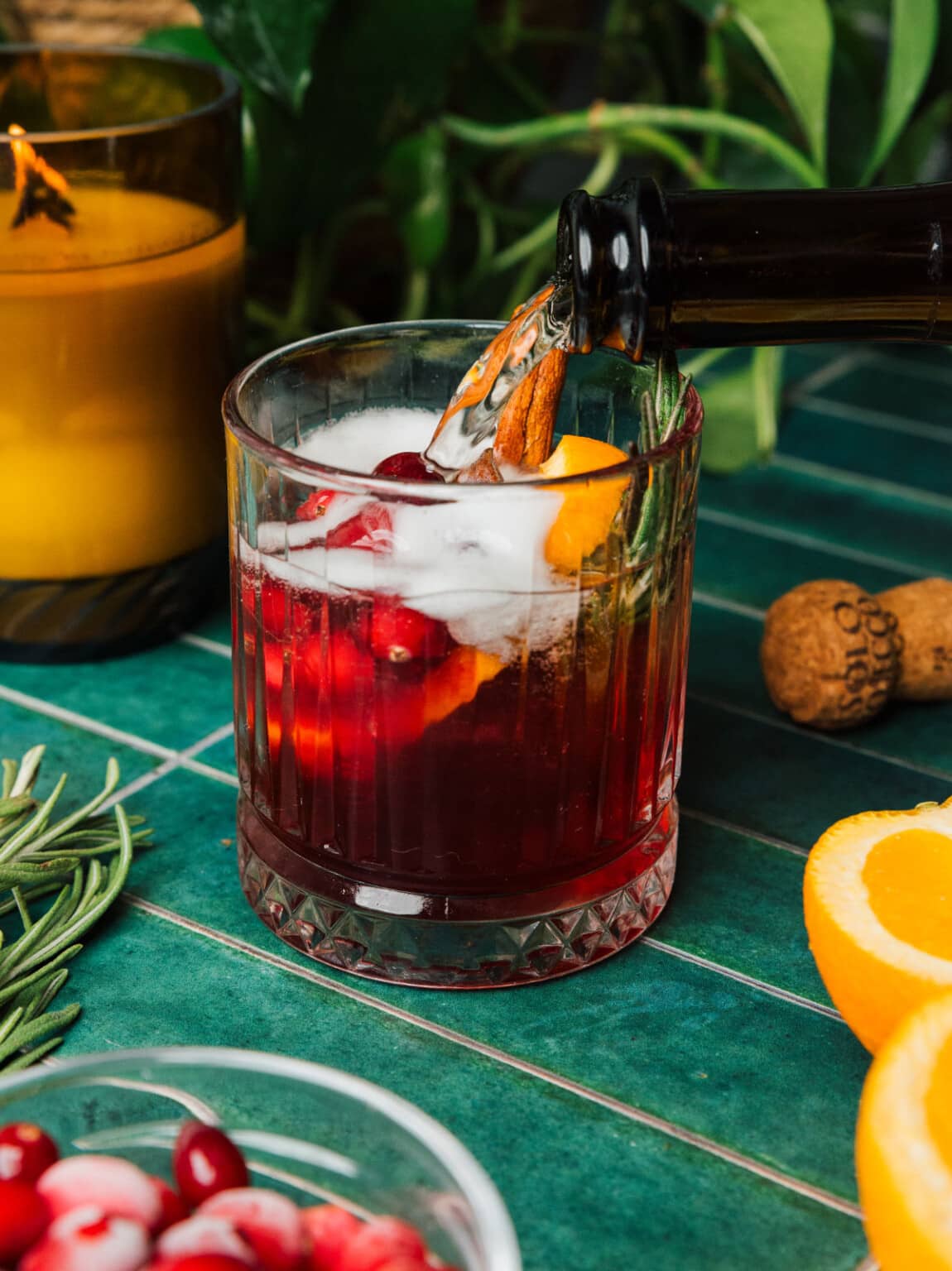 Cranberry Aperol Spritz (Ice Cube Cocktails!) | Live Eat Learn