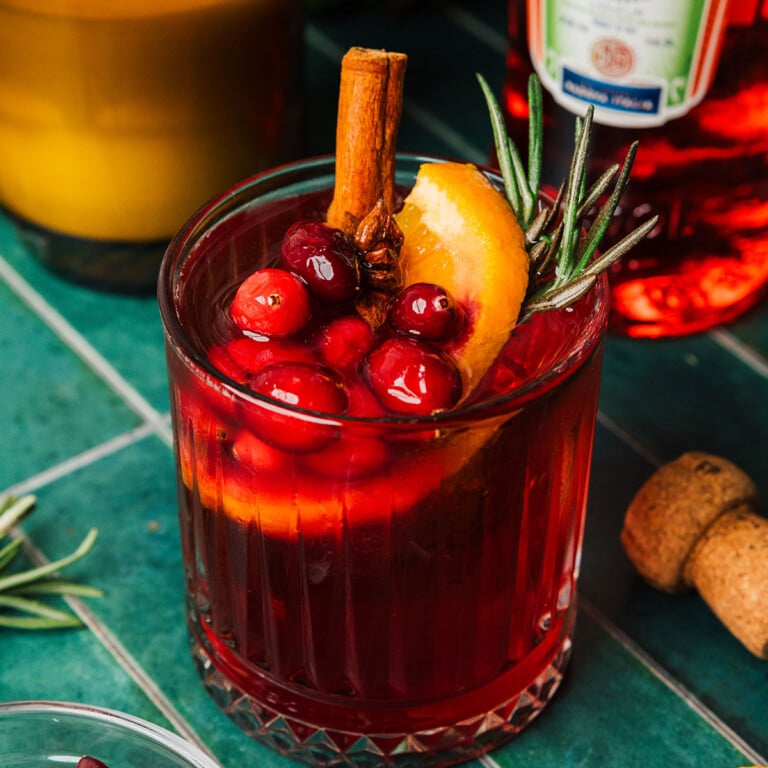 Cranberry Aperol Spritz (Ice Cube Cocktails!) | Live Eat Learn