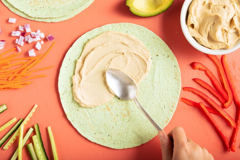 Easy Veggie Wraps with Hummus | Live Eat Learn