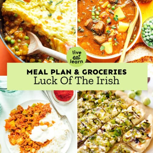 20+ Free Weekly Vegetarian Meal Plans | Live Eat Learn