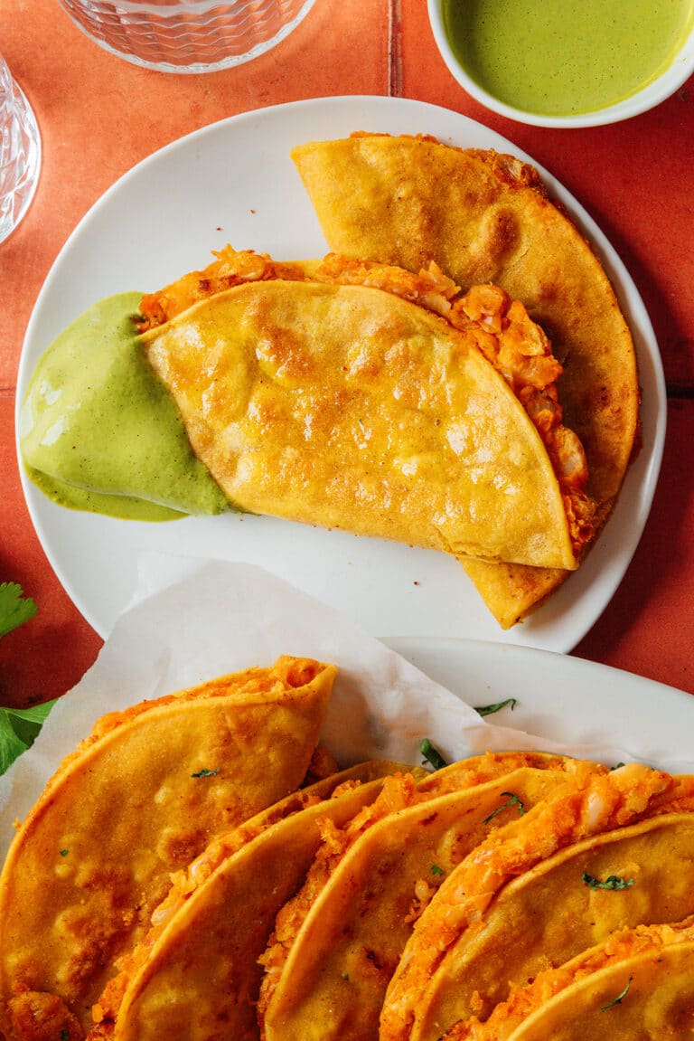 Crispy Buffalo White Bean Tacos (Vegan) | Live Eat Learn
