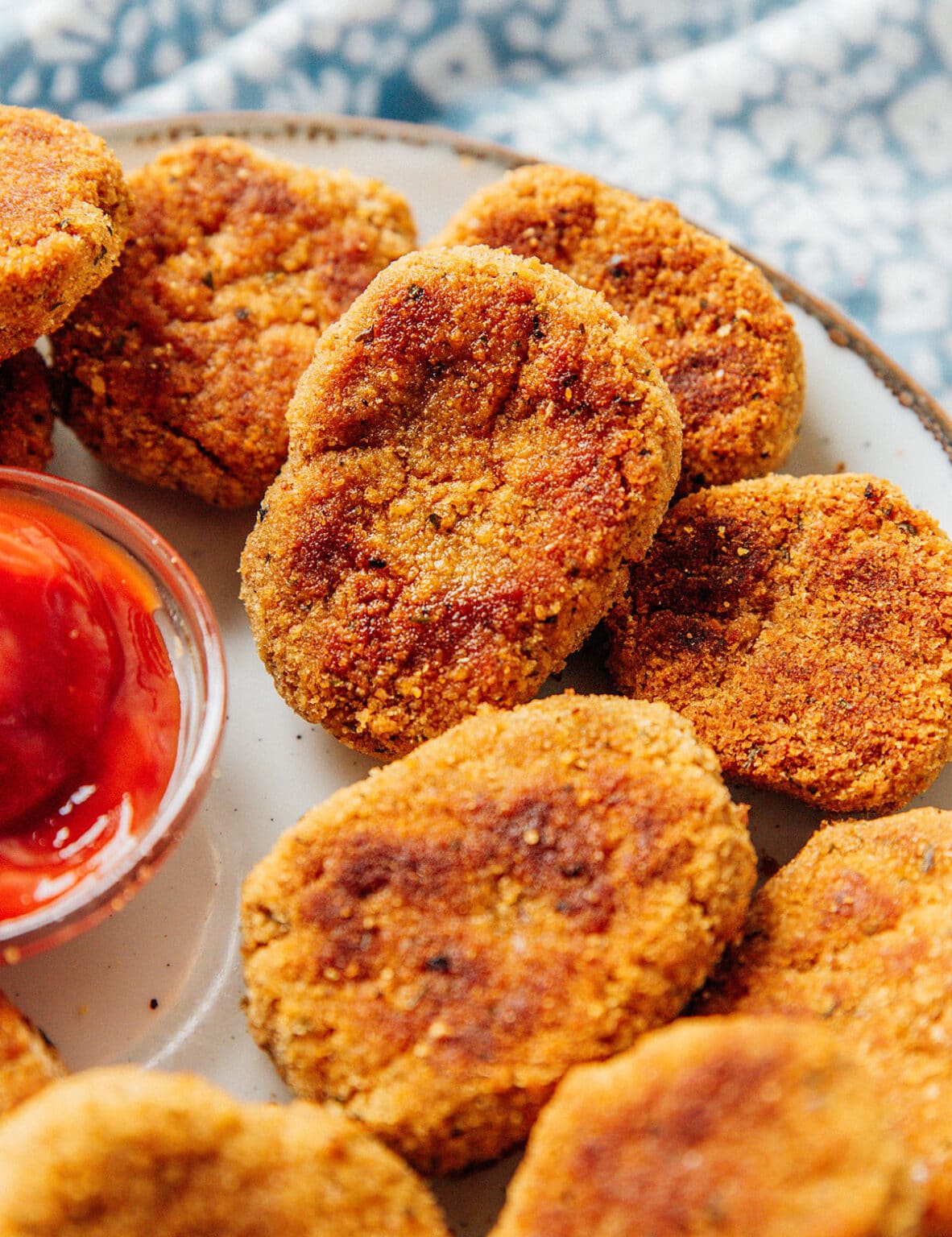 Crispy Oven-Baked Chickpea Nuggets | Live Eat Learn