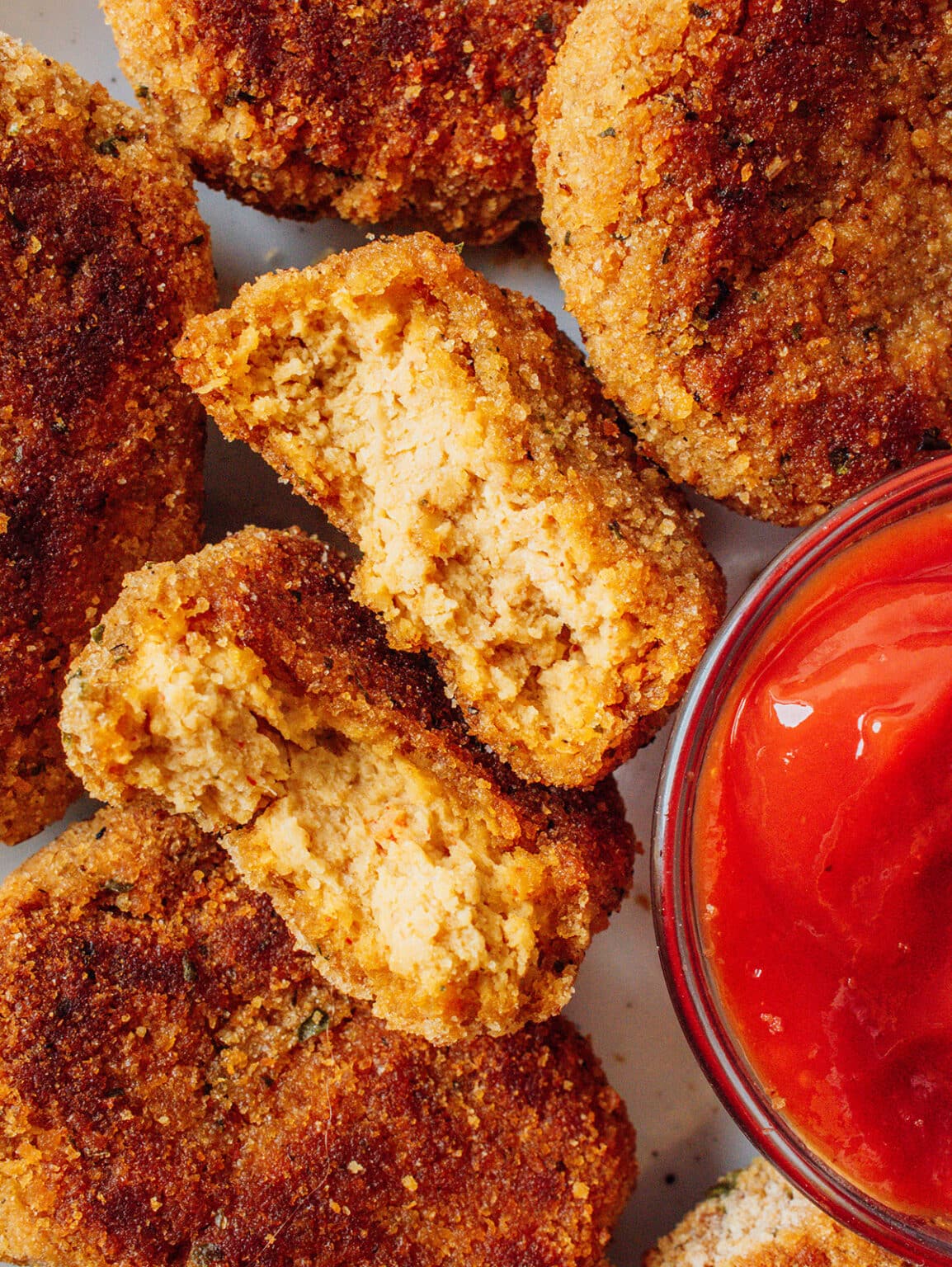 Crispy Oven-Baked Chickpea Nuggets | Live Eat Learn