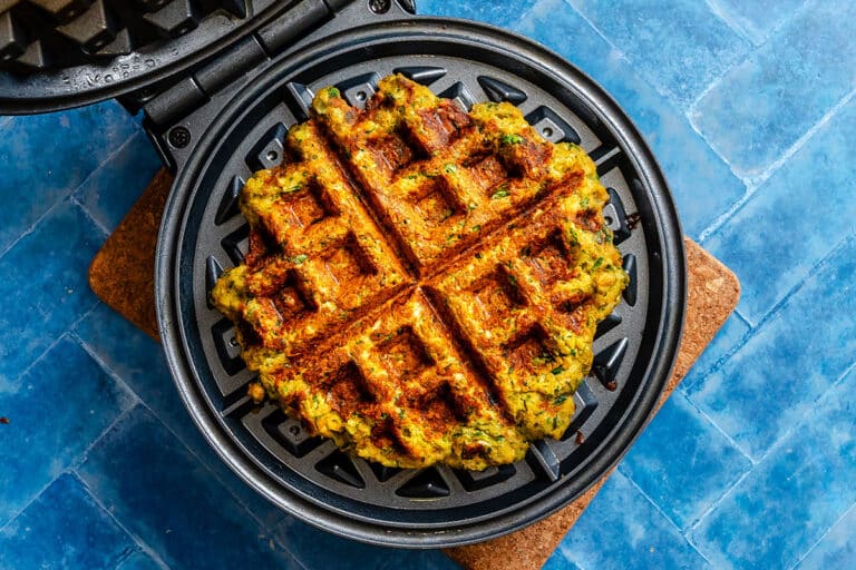 Easy Falafel Waffles (High Protein) | Live Eat Learn